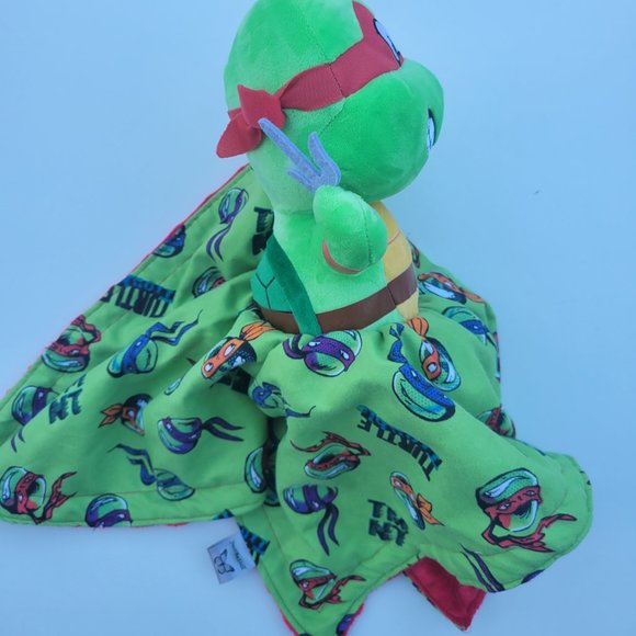 Handmade | Toys | Lovey Raphael Ninja Turtle Plush Security Blanket ...